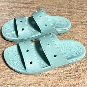 CROCS | Shoes | Nwob Crocs Slip On Light Blue Sandals | Poshmark